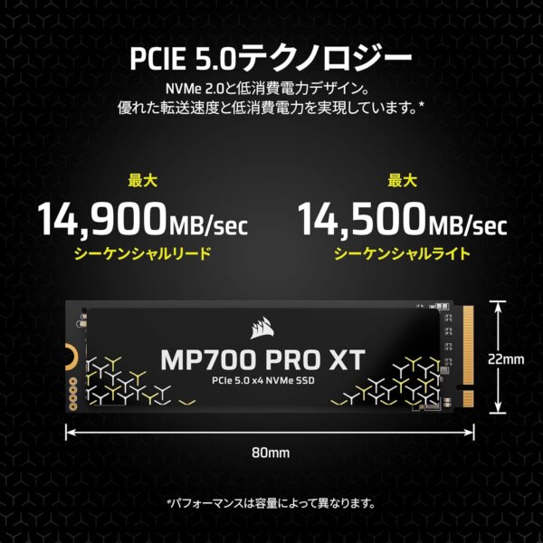 エンスージアスト必見！Corsair MP700 PRO XT 最新SSDの詳説とその実力